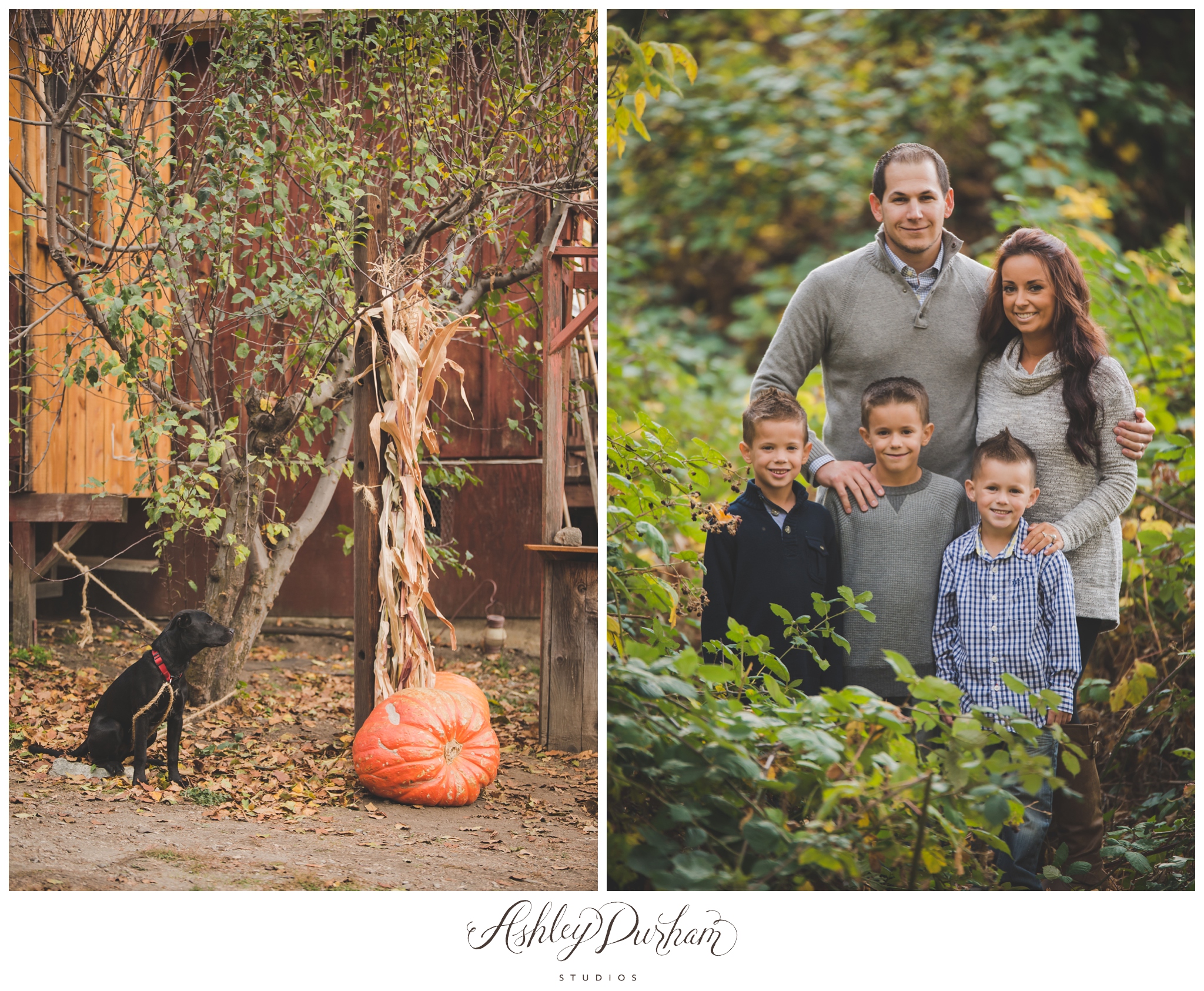 The LaVoise's | Oak Glen Family Session at Riley's Apple Farm