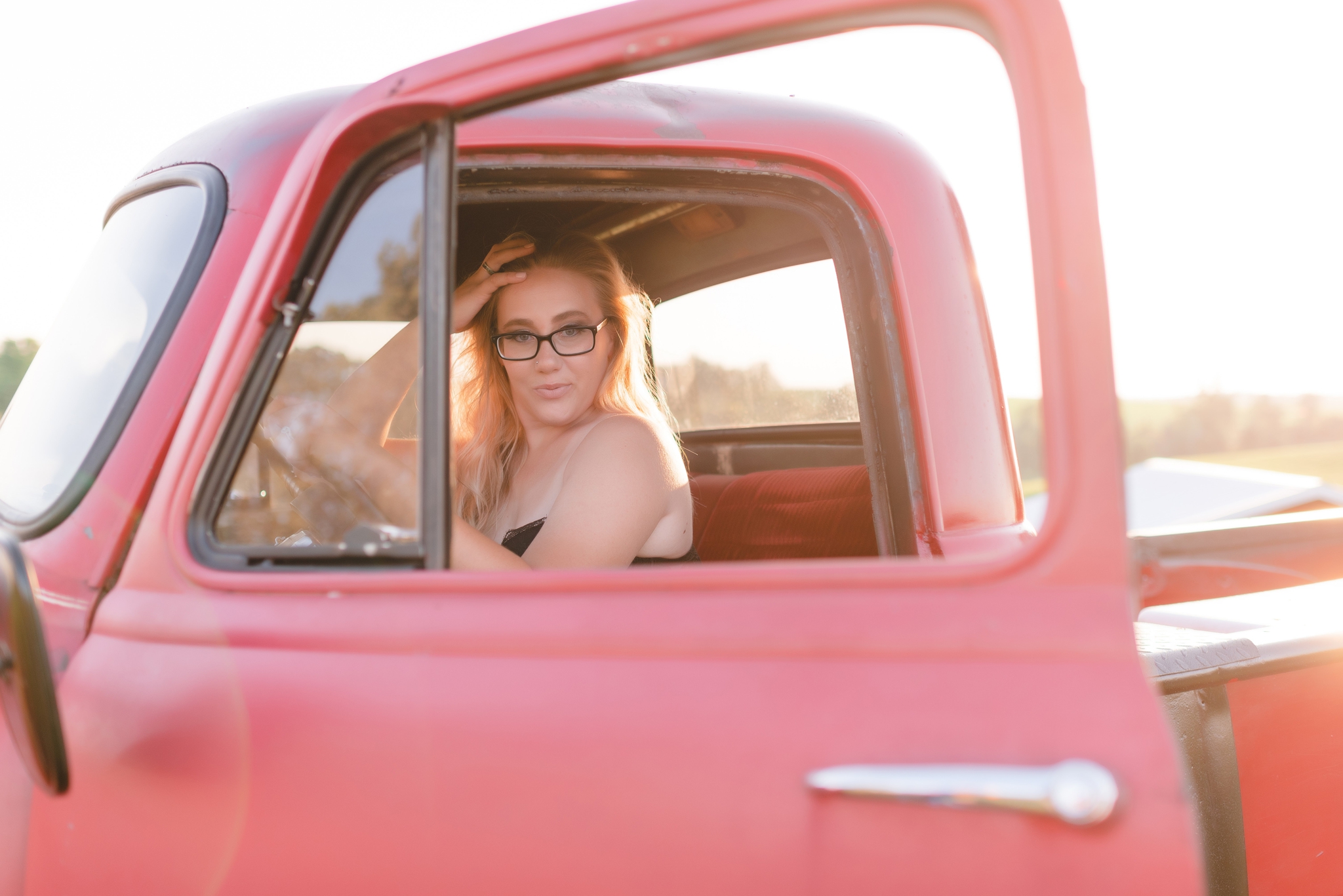 Outdoor Boudoir With An Old Truck